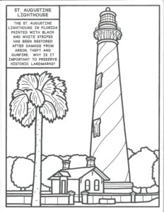 St. Augustine Lighthouse COLORING SHEETS! - St Augustine Light House