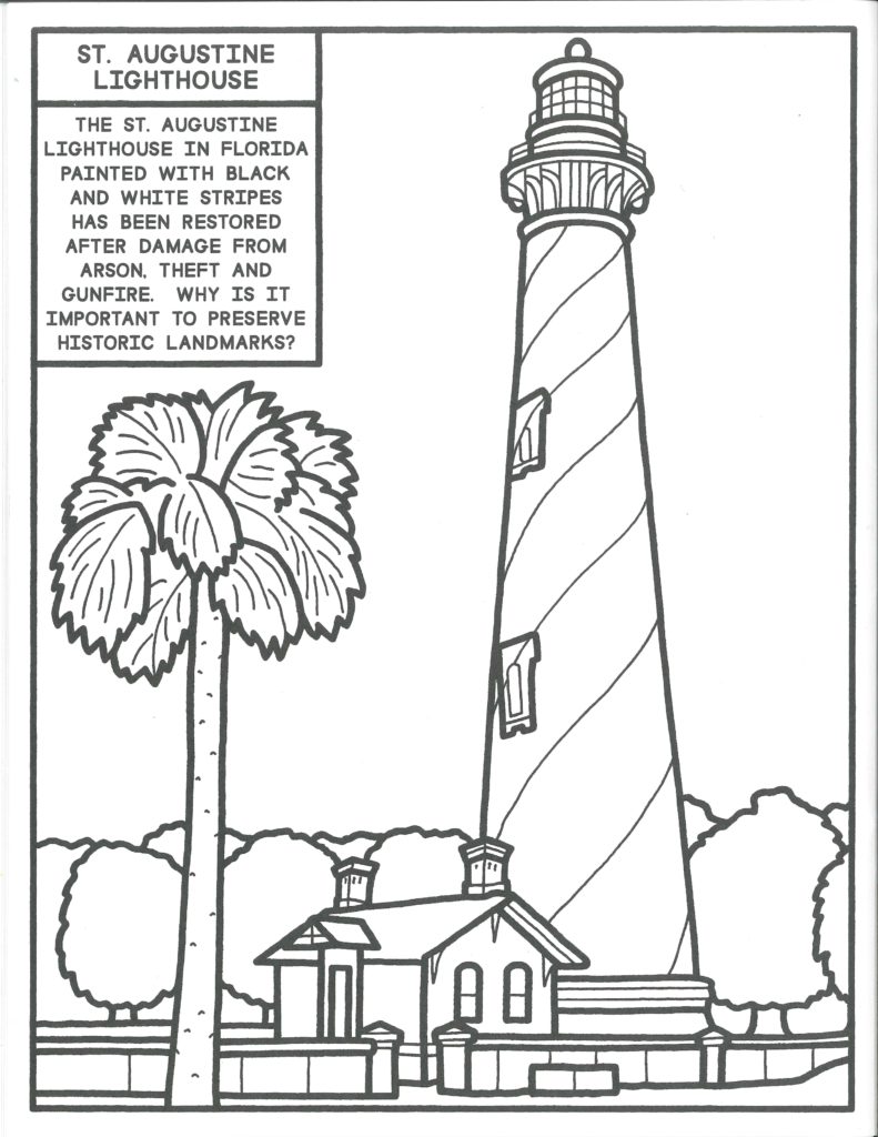 St. Augustine Lighthouse COLORING SHEETS! - St Augustine Light House